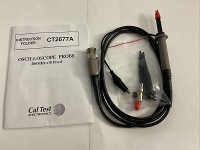 Cal Test CT2677A Oscilloscope High Voltage Probes 200MHz x 10 Fixed | eBay