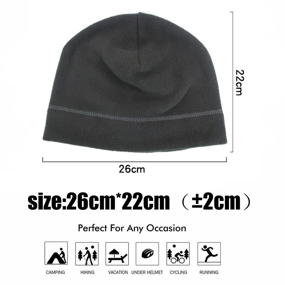 Winter Warm Cap Windproof Fleece Hat Skull Cap Running Beanie Hat for ...