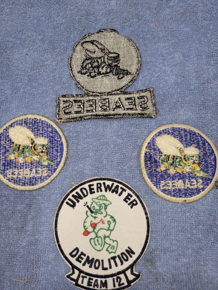 Vintage Seabees CB US Navy patchs and Demolition Patch. | eBay