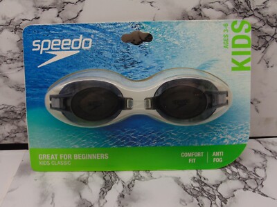 Speedo Kids Classic Recreational Swimmers Ages 3-8 Black Smoke Ice NEW ...