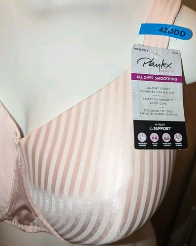 NWT Playtex Secrets Wire Free Bra - 42 DDD | eBay