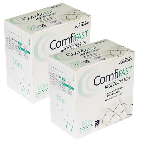 2 x Green Line Comfifast Multistretch Elasticated Tubular Bandage 3.5cm ...