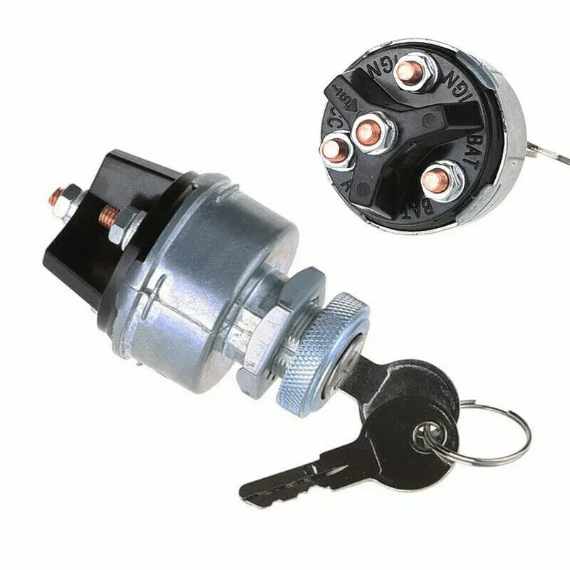 Universal Ignition Key Starter Switch With 2 Keys For Car Tractor ...
