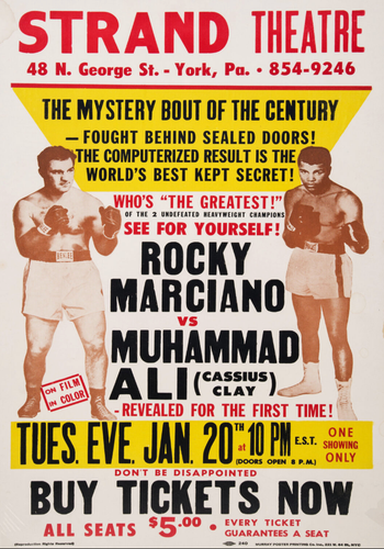 Muhammad Ali vs. Rocky Marciano 1970 Poster - The Super Fight Print | eBay