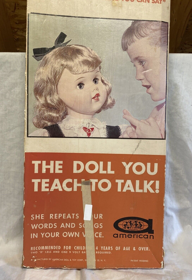 1962 Vintage Little Miss Echo American Doll Toy Co BOX LID ONLY Found ...