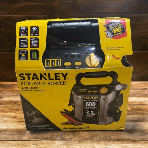 STANLEY Portable Power Station J309 Jump Starter 600 Peak Amp Battery ...