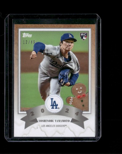 2024 Topps Wonderland Gingerbread Man #9 Yoshinobu Yamamoto LA Dodgers ...