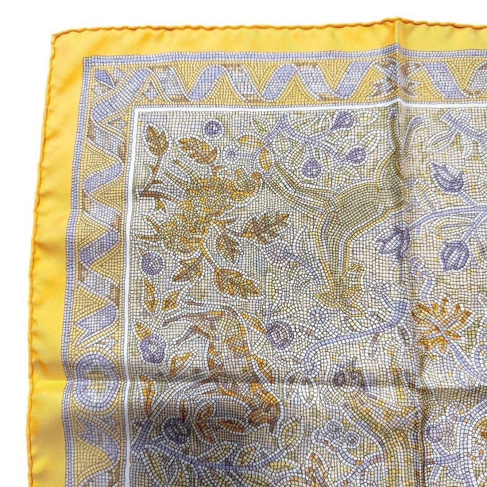 Hermes Silk Scarf Petit Carr Mosaic Tile Pattern Animal Rare Item | eBay