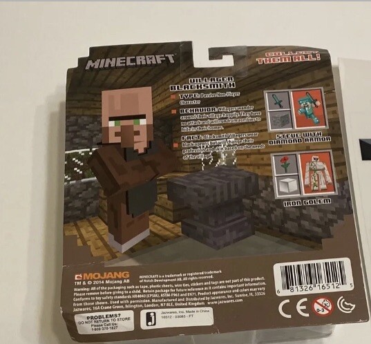 Minecraft Blacksmith Villager with Anvil | eBay