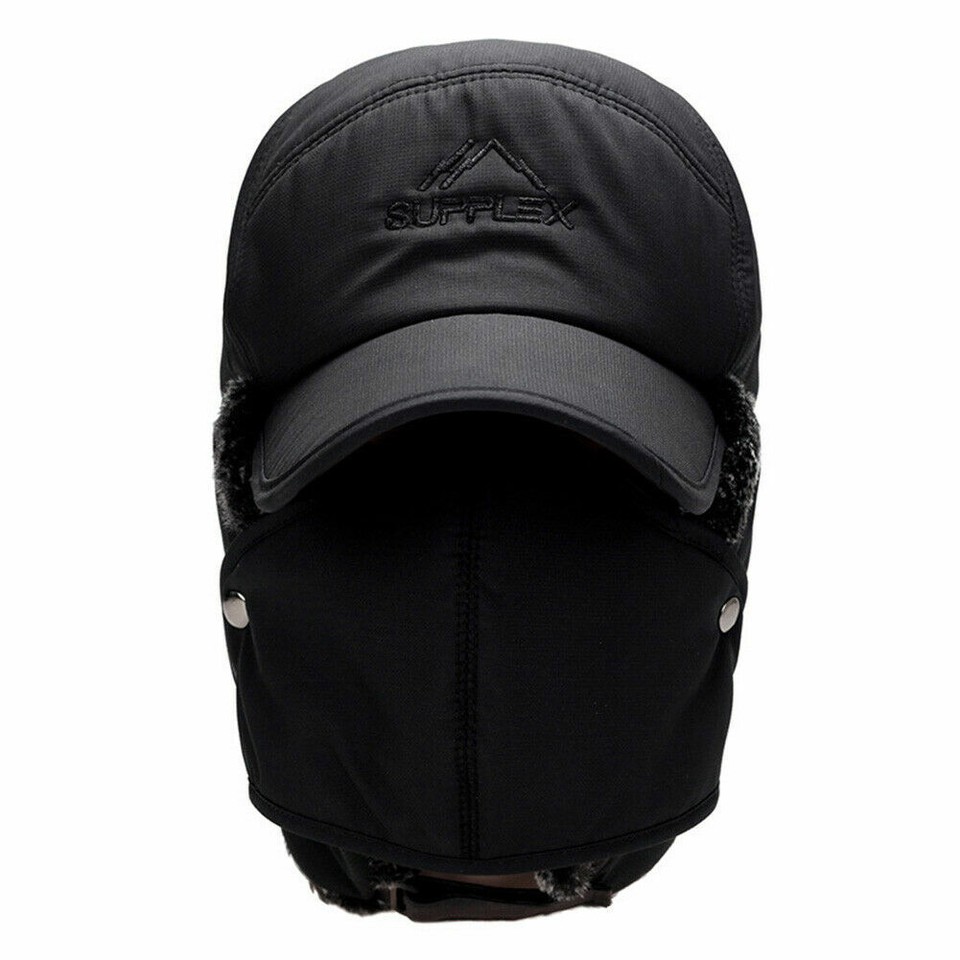 Men Women Winter Russian Hat Trooper Snow Ski Ushanka Waterproof Warm ...