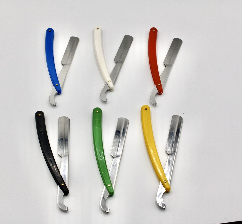 12 Sedef Plastic Handle Straight Razor Used with Replaceable Blade ...
