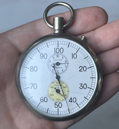 Lemania Rattrapante Split-Seconds Stopwatch • Swiss Vintage Pocket ...