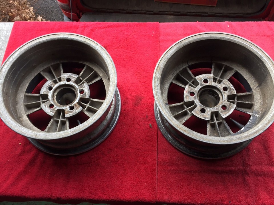 Vintage 1960’s Keystone 14 X 7 5 Spoke Aluminum Wheels Pair Hot Rod Rat ...