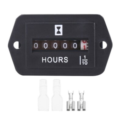 Industrial Tractor-Engine Hour Meter Counter Rectangular Hourmeter ...