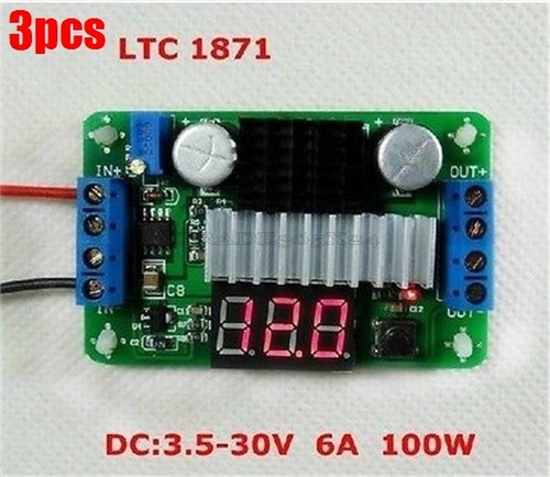 3Pcs 3.5V To 30V 100W Led Voltmeter Step Up Boost Module Power Supply ...