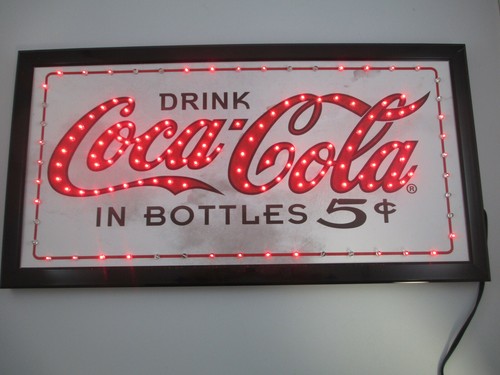 Coca-Cola LED Chasing Red Light Bar Sign Wall Decor Script Logo | eBay