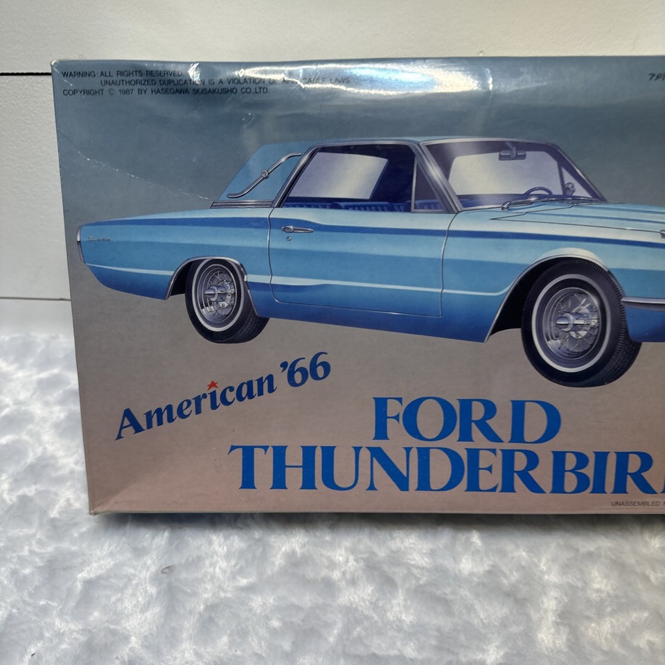 Hasegawa Hobby Kits 1:24 Scale American ‘66 Ford Thunderbird Plastic ...