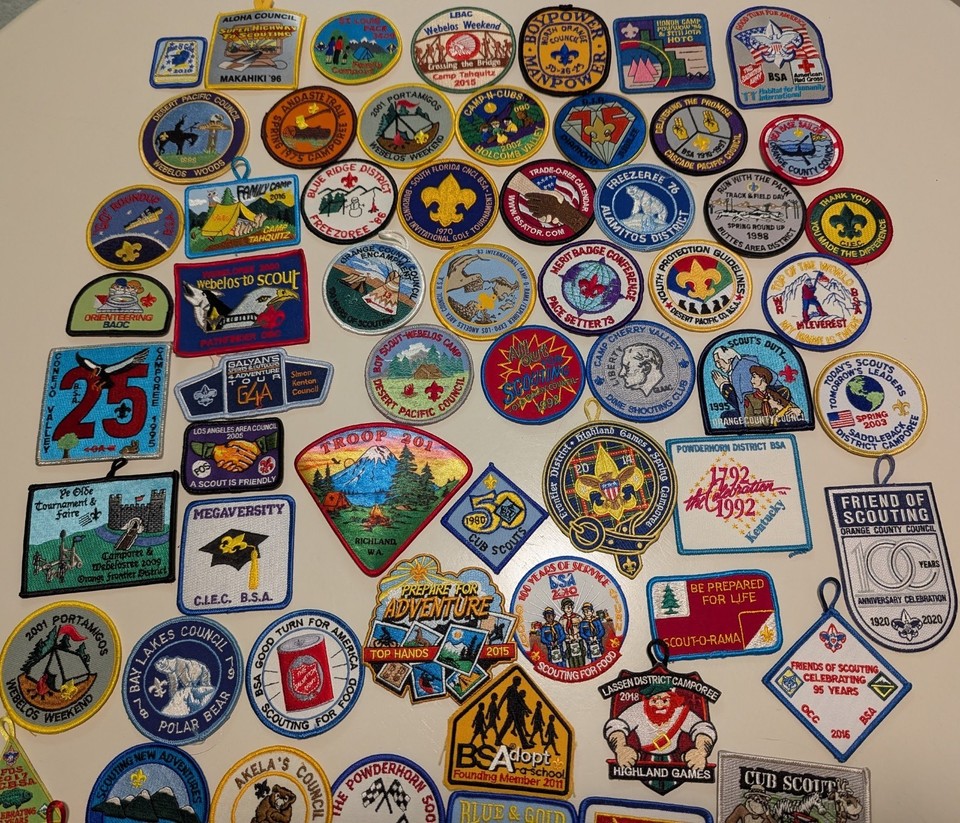Mixed Lot of 66 Different Boy Scout Cub Scout Event Troop Pack Camp Patches MINT | eBay