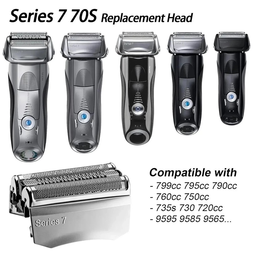 Series 7 Shaver Replacement Head Foil Cassette 70S For BRAUN Electric ...