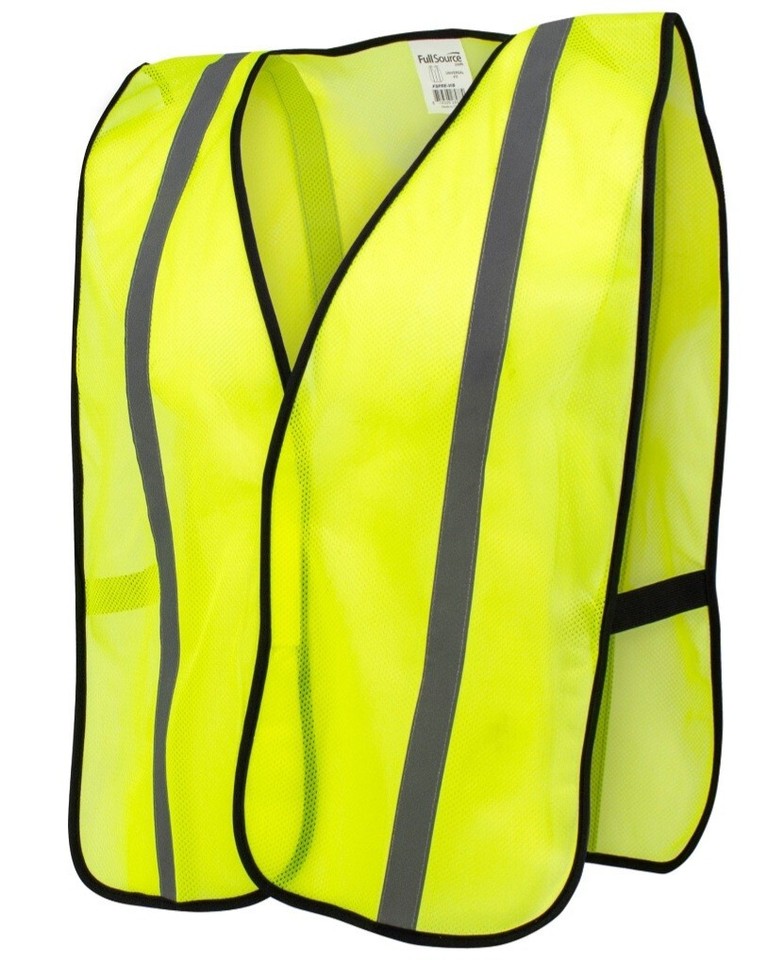 (2 Pack) New Full Source FSPRE Pre-Printed VISITOR Safety Vest High ...