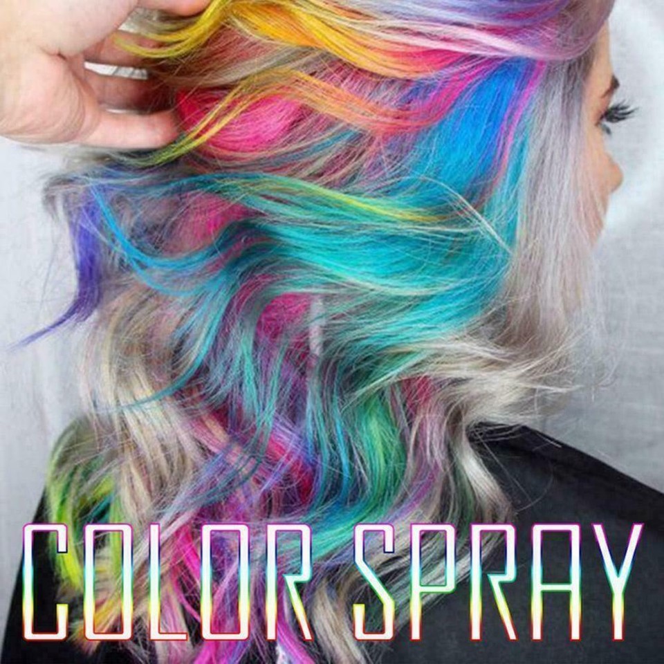 Instant Hair Dye Colour Non-toxic Hair Coloring Spray Temporary ...