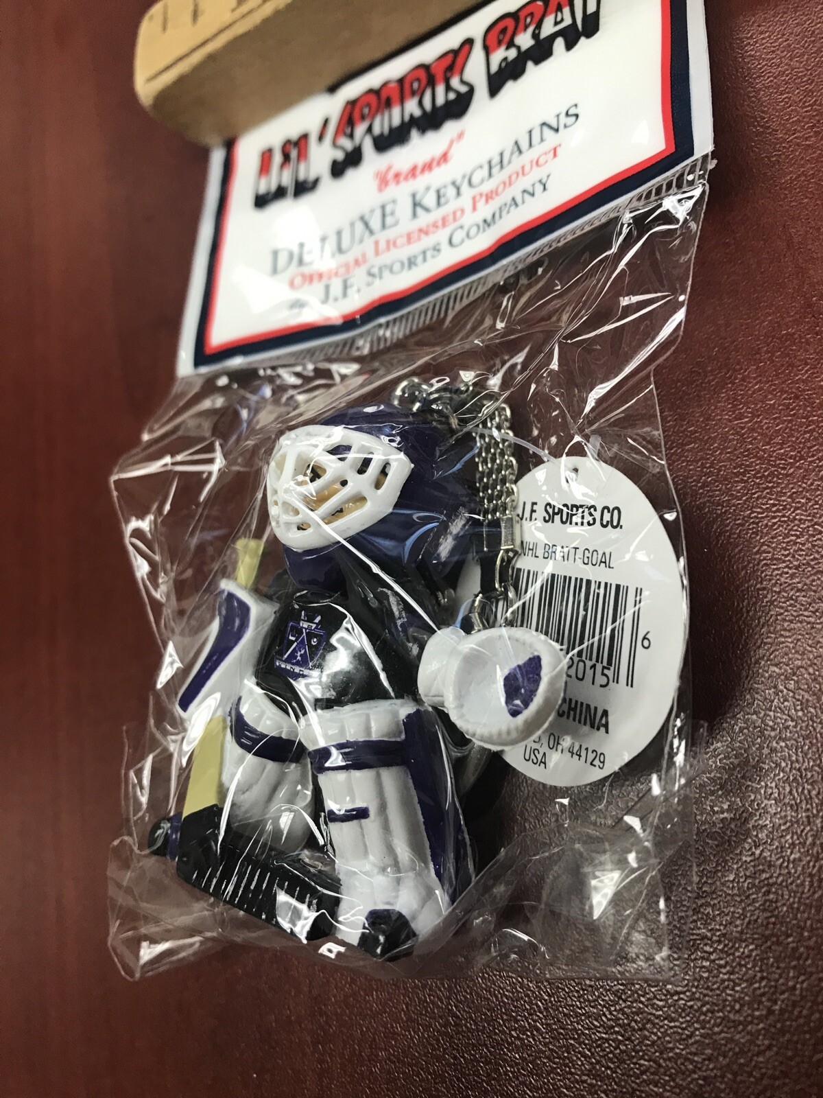 VTG NHL LA Los Angeles Kings Hockey Goalie Goal Tender Keychain Lil ...