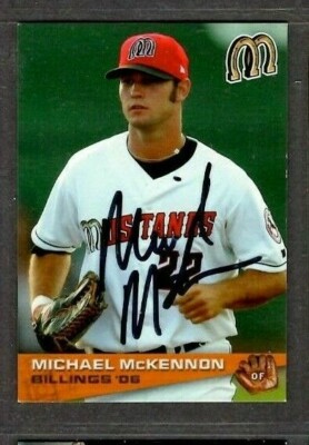 2006 Grandstand #22 Michael McKennon Billings Mustangs Signed Autograph ...