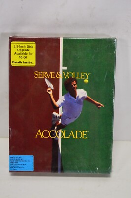 NEW Serve & Volley Accolade Tennis 1988 IBM PC Computer Game | eBay