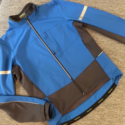Novara Men's Cycling Full Zip Up Jacket Size Large Blue & Grey ...