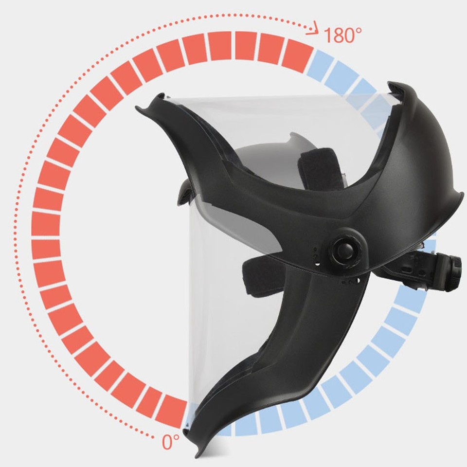 Polycarbonate Visor Kit Clear Helmet Welding Face Shield Safety ...