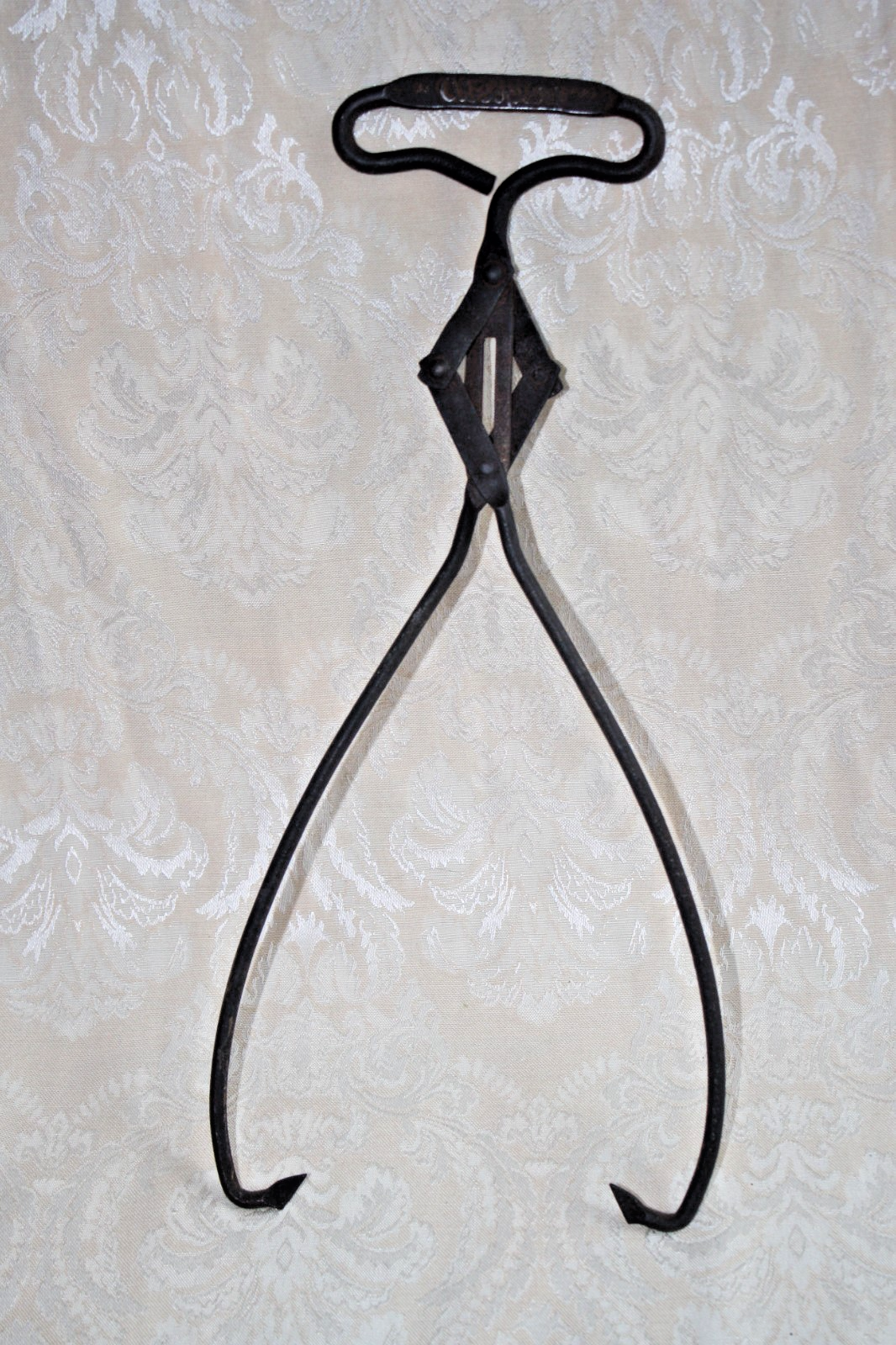 Antique/Vintage ABSOPURE Ice BLOCK Tongs TOOL 13.5" LONG Primitive 15 ...