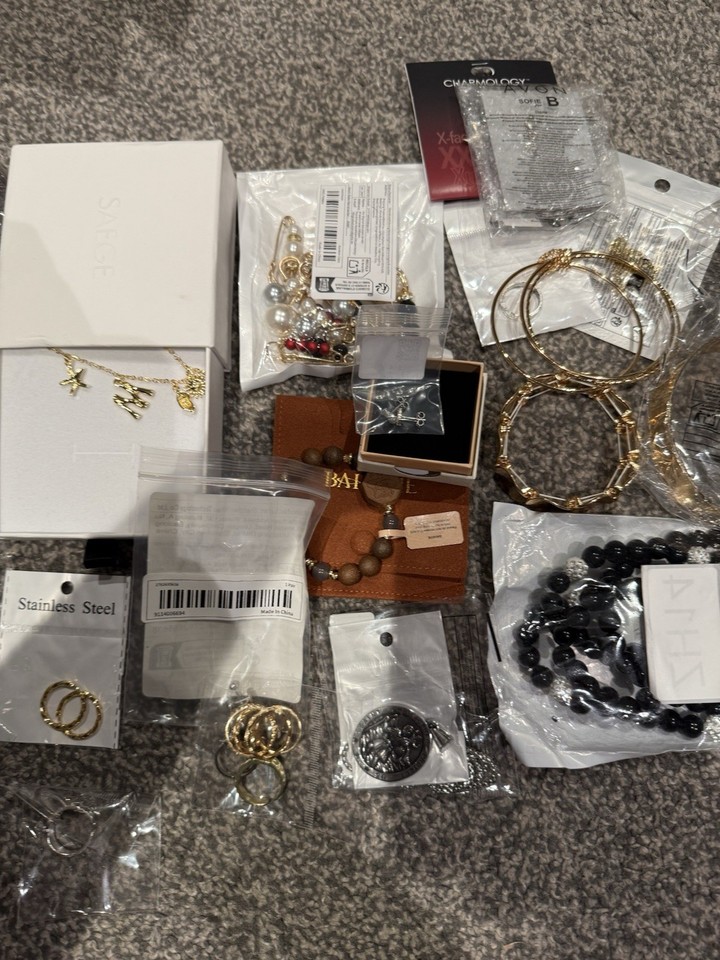 25 + Items Mystery Box Womens Decor Jewellery Earrings Ring Bracelet ...