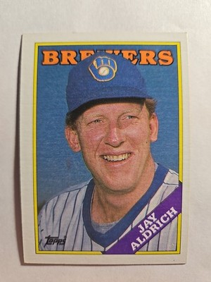 1988 Topps 616 Jay Aldrich lc3 | eBay