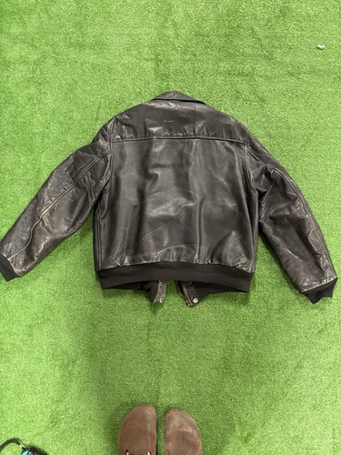 Vintage 50s 60s 70s Brent Steerhide Leather Flight Bomber Jacket ...
