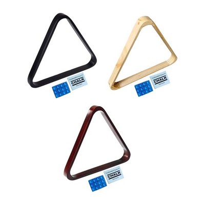 Billiard Table Triangle Rack for Pool Balls, Wood Ball Gatherer ...