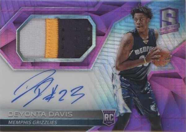 2016-17 Panini Spectra - Rookie Jersey Autographs Pink #114 Deyonta ...