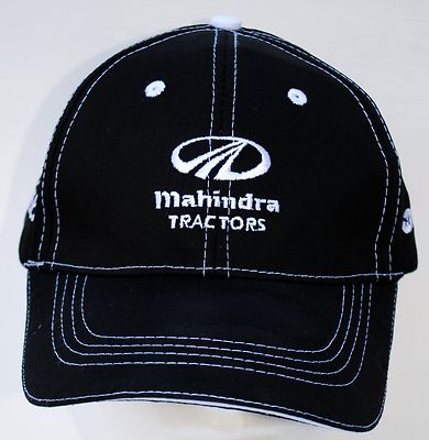 Mahindra New OEM ball cap / hat black / white stitched - tractor farm ...