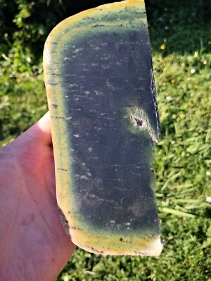 Greenstone Pounamu Natural NZ Nelson Nephrite Jade Kokopu Slab lapidary ...