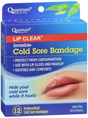 Lip Clear Invisible Cold Sore Bandage 12ct | eBay