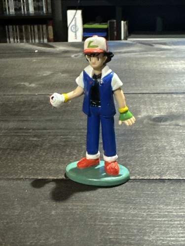 ASH KETCHUM 2.5" Pokemon TOMY Vintage Figure Toy | eBay