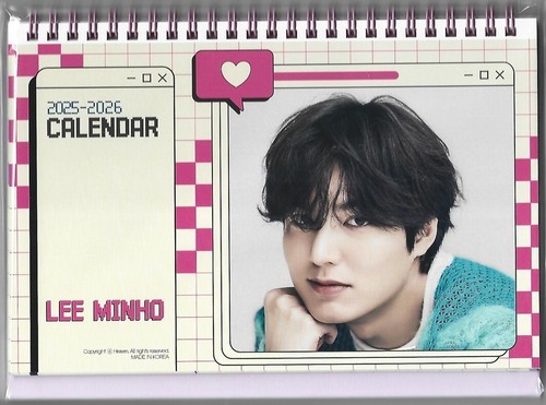 Lee Min Ho Photo Calendar 2025 & 2026 K-Actor 2024.08 | eBay