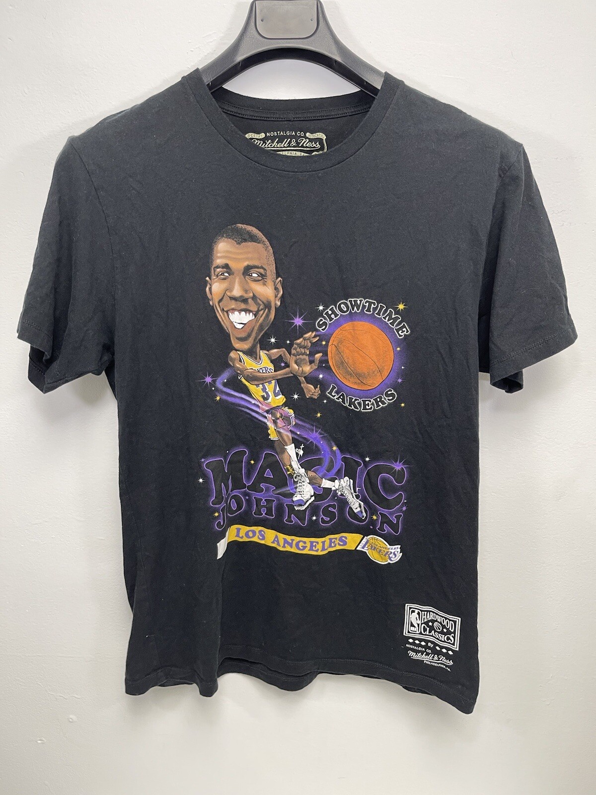 Mitchell & Ness Magic Johnson T-shirt Mens M Los Angeles Lakers ...