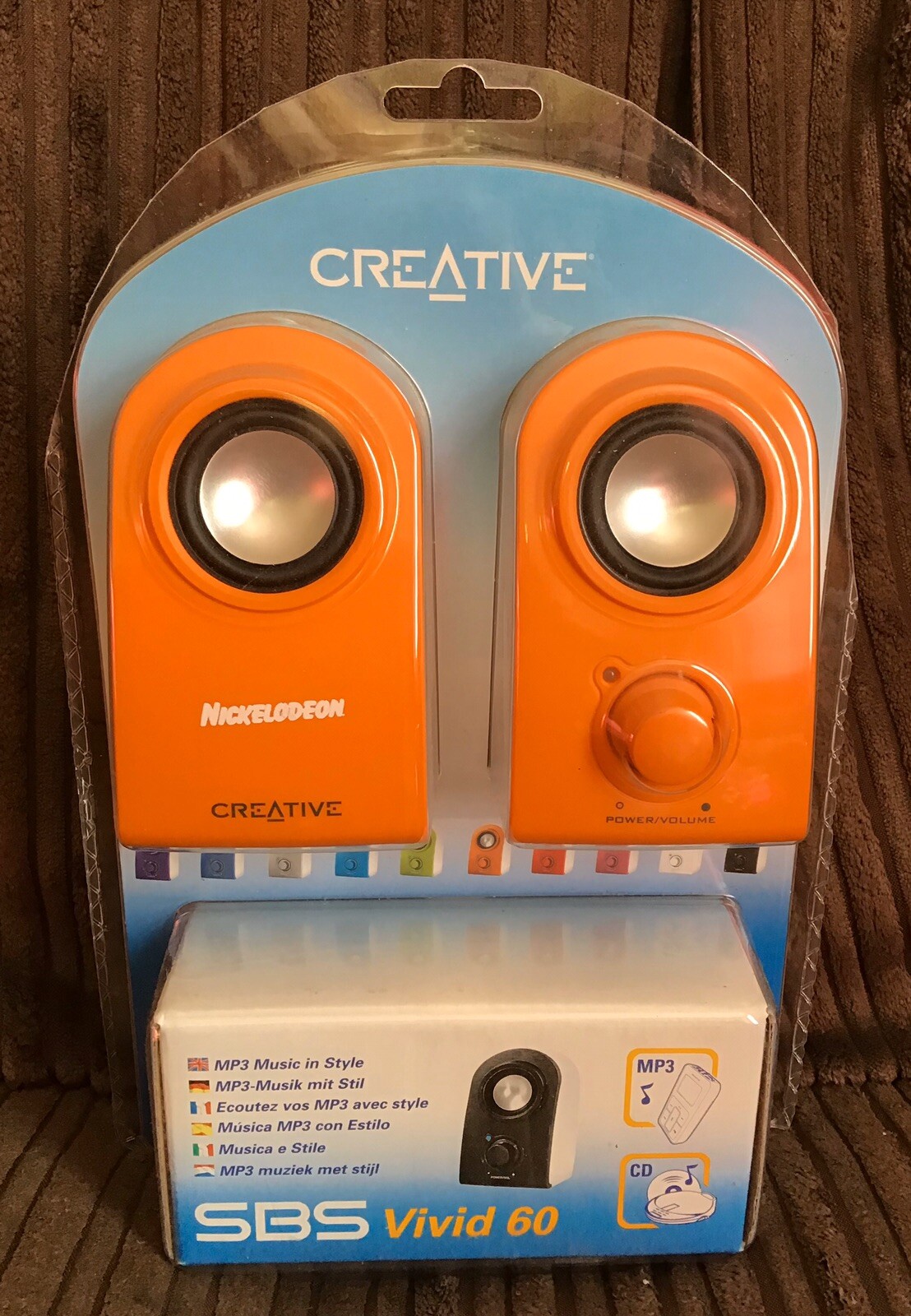 Creative SBS Vivid 60 Orange Nickelodeon Branded Speakers MP3 Computer ...