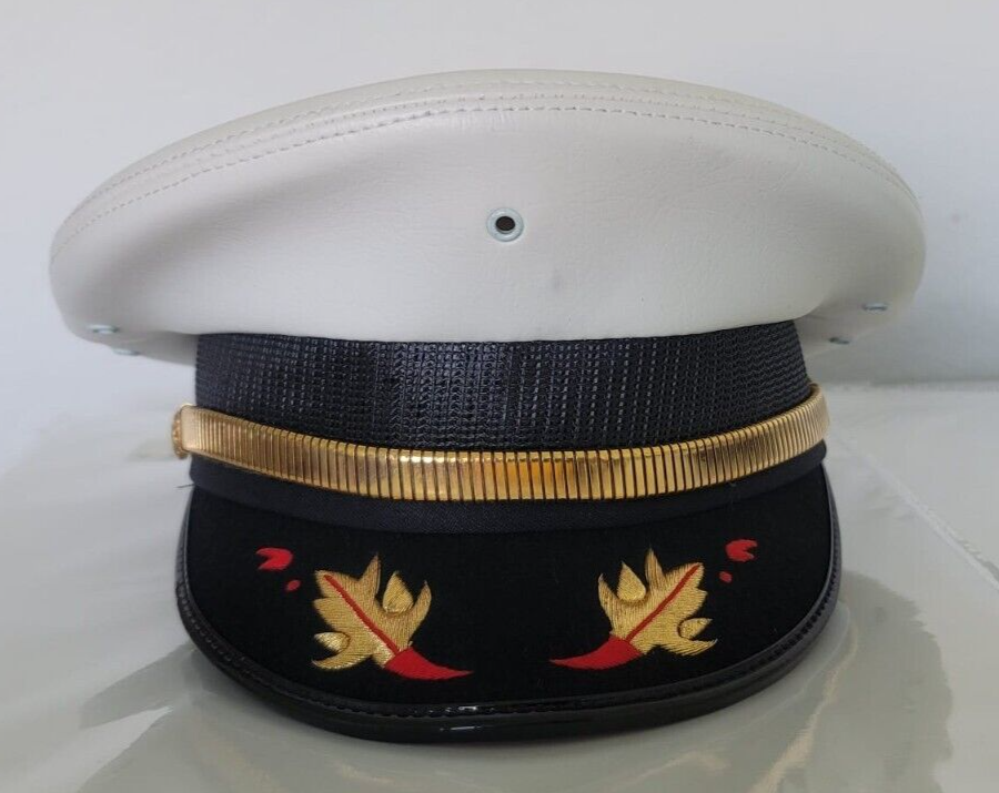 New Midway 5 Star Dress Cap Hat Gold Band Class A Official Police Fire ...