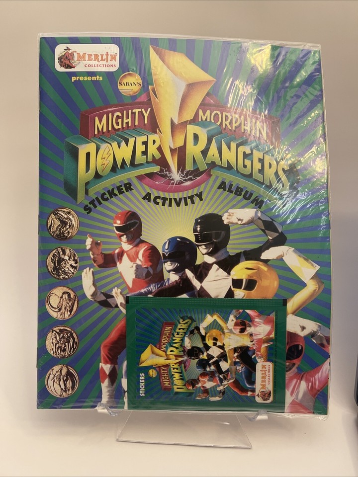 Mighty Morphin Power Rangers Sticker Album /Merlin Collection NEW 1994 ...