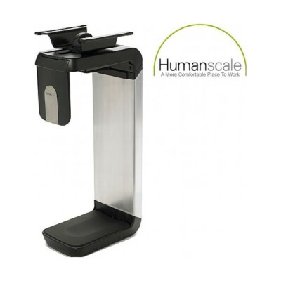 Humanscale CPU200 CPU Holder Brushed Black Aluminium with Black Plastic ...