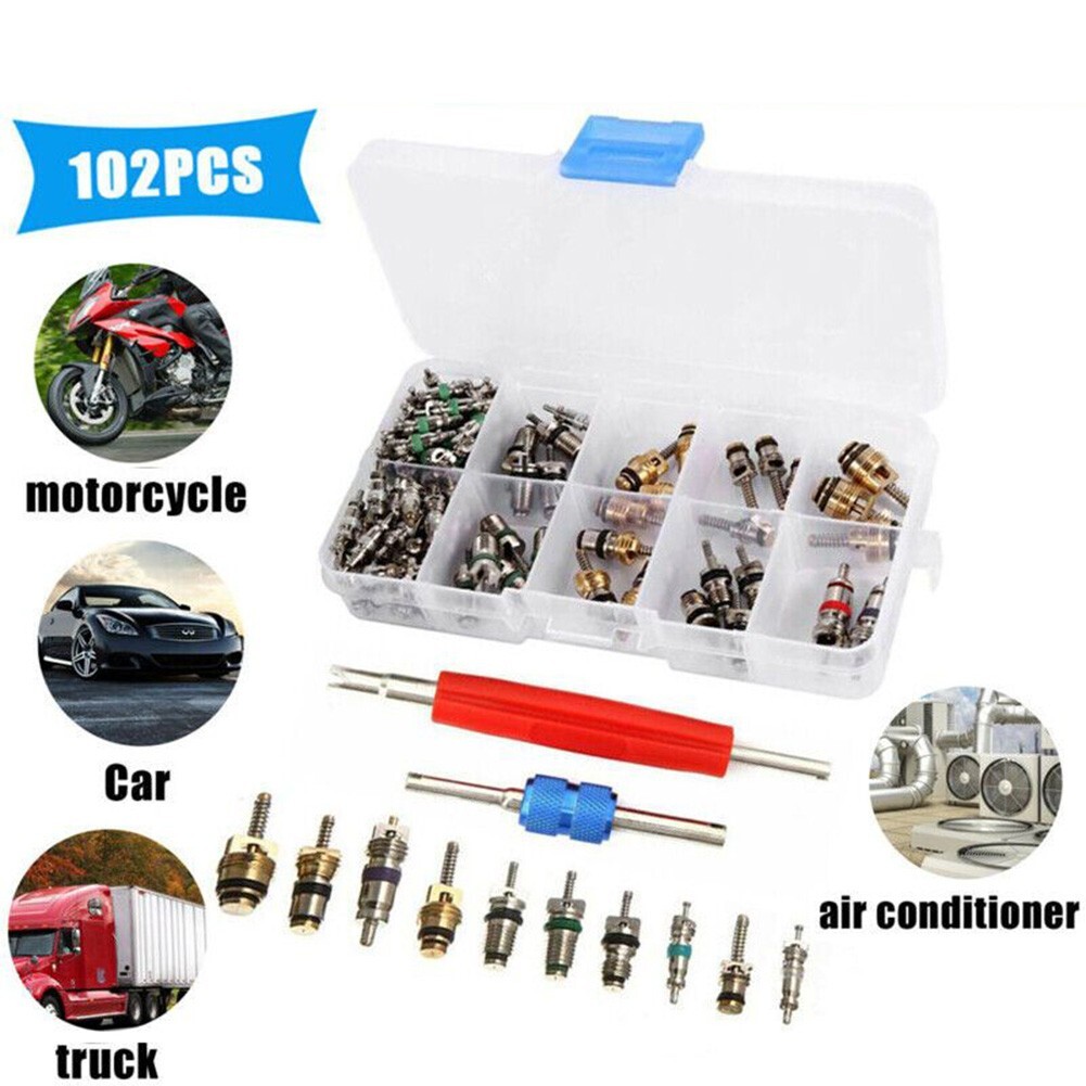 Comprehensive Auto Air Con Valve Core Tool Kit Compatible with 14 516 ...