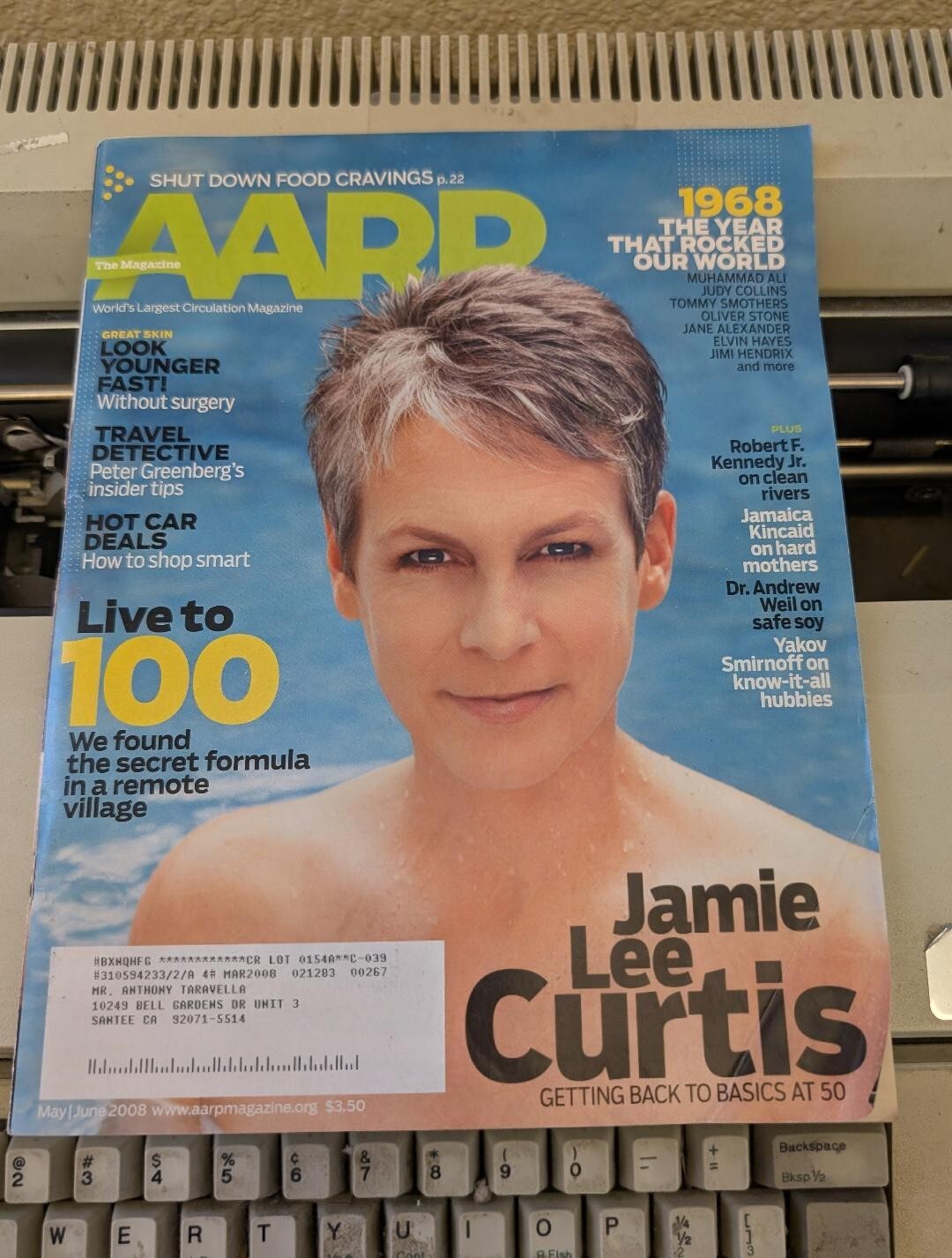AARP The Magazine May/June 2008 Jamie Lee Curtis | eBay