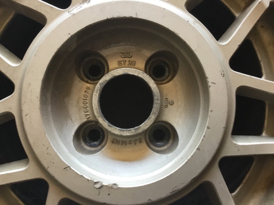 Golf mk1 wheel rim snowflake, Vw rabbit, jetta, scirocco 2 silver gti ...