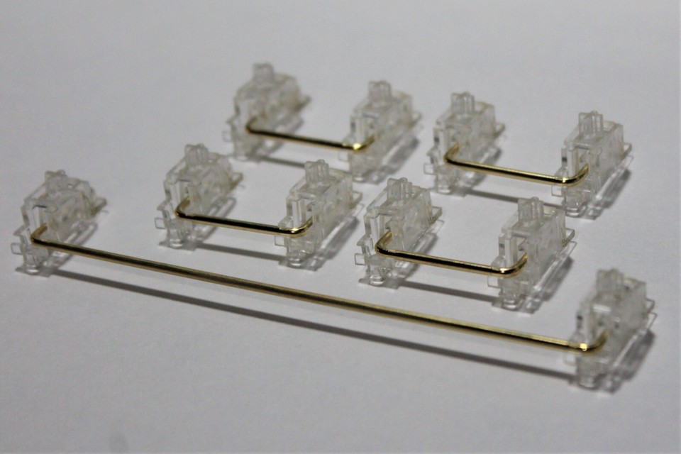 Durock V2 PCB Mount Screw-in Stabilizers Gold Plated 2u 6.25 7u Clear ...